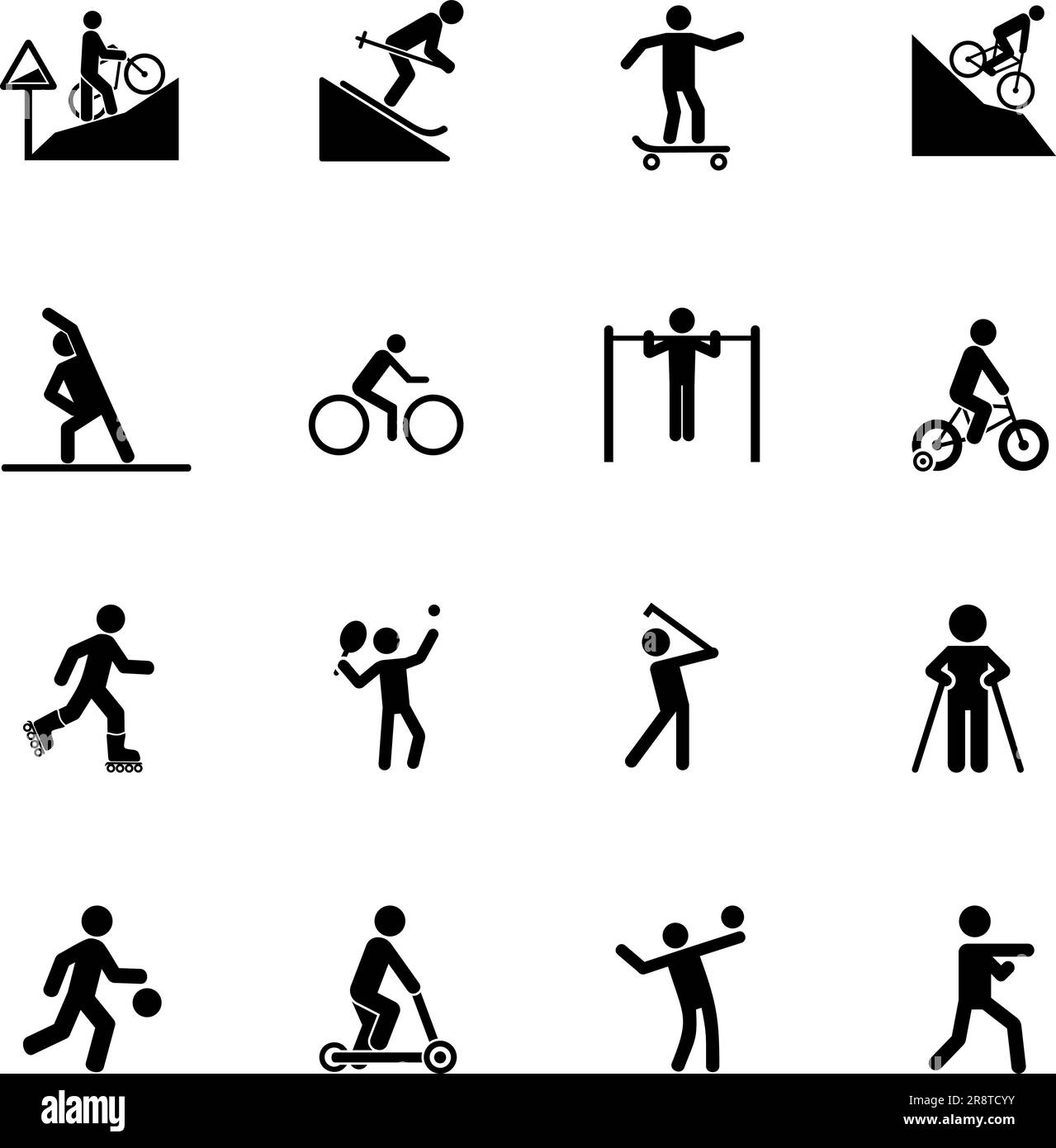 Training icon set Stock Vector Image & Art - Alamy