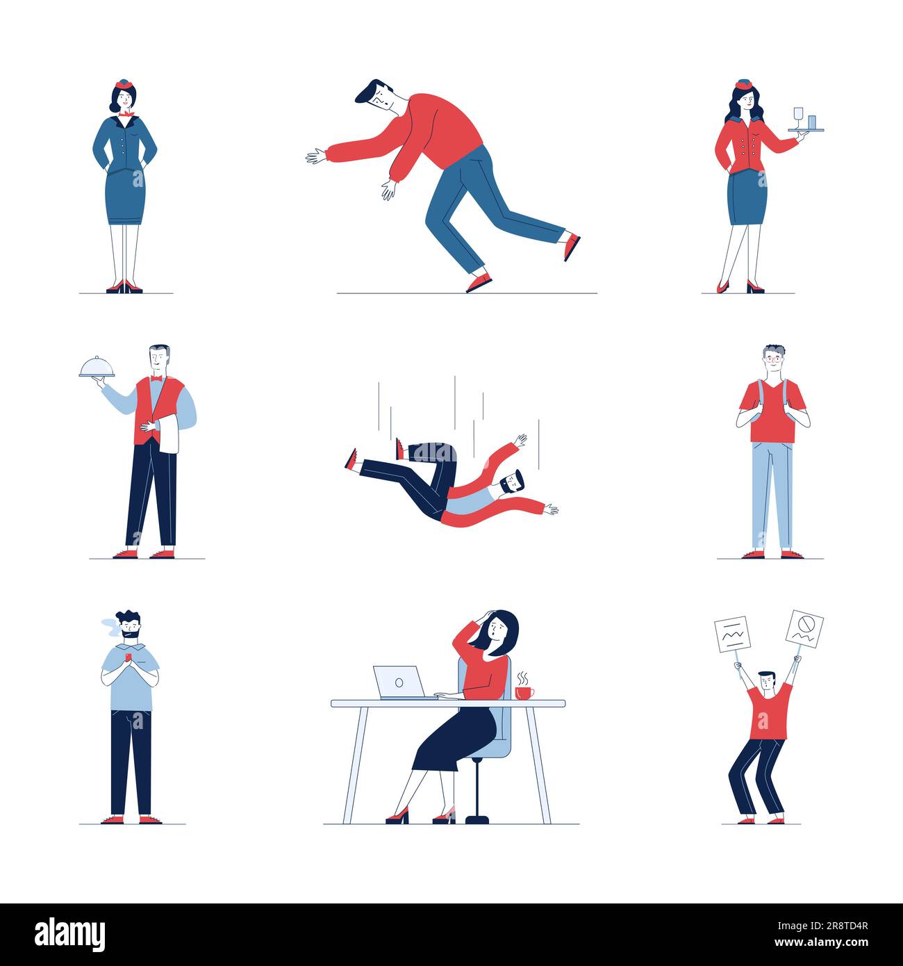 Collection of various cartoon people Stock Vector Image & Art - Alamy