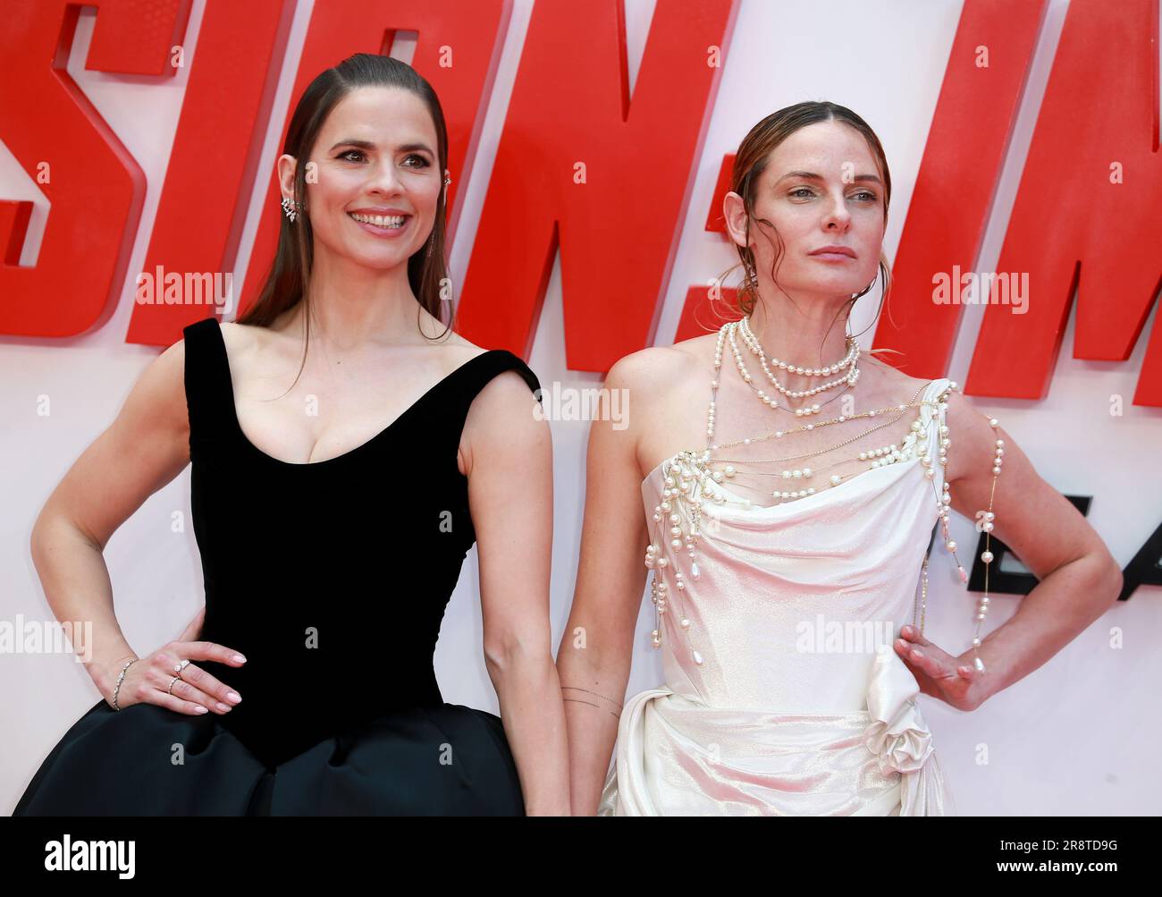 London, UK. 22nd June, 2023. Hayley Atwell and Rebecca Ferguson attend ...