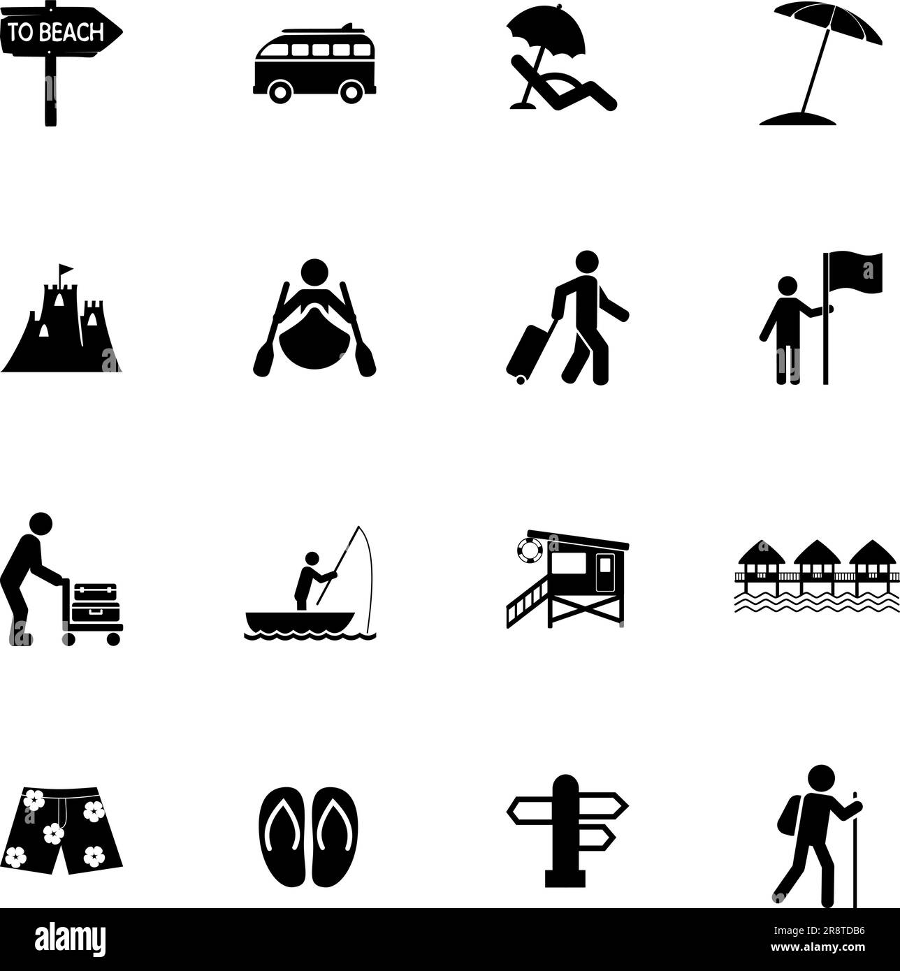 Travel icon set Stock Vector Image & Art - Alamy