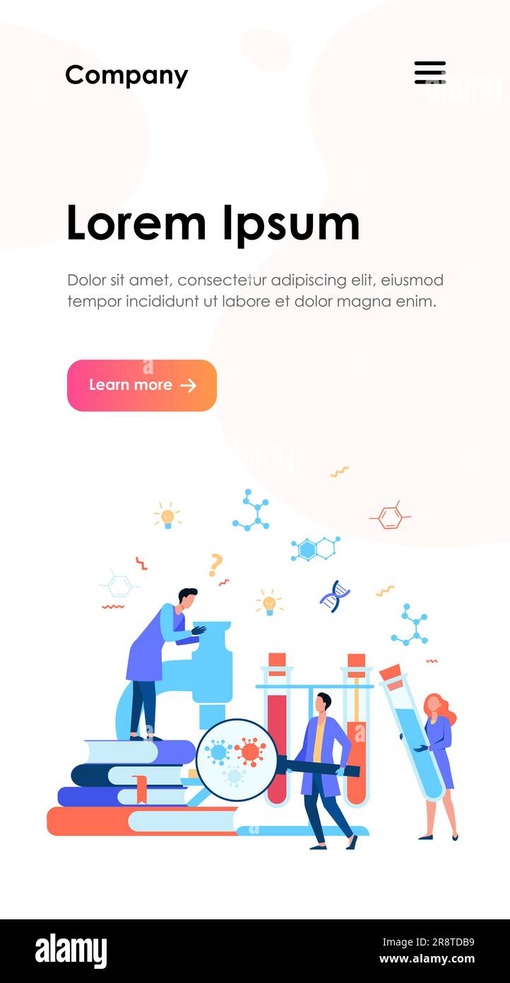 Group of scientists with microscope Stock Vector Image & Art - Alamy