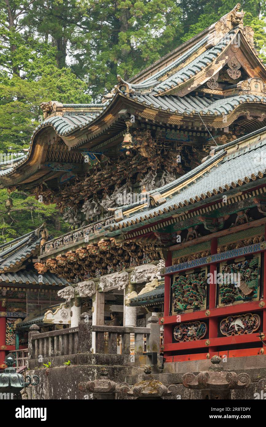 Yomeimon Gate of the Nikko Toshogu Shrine Stock Photo - Alamy