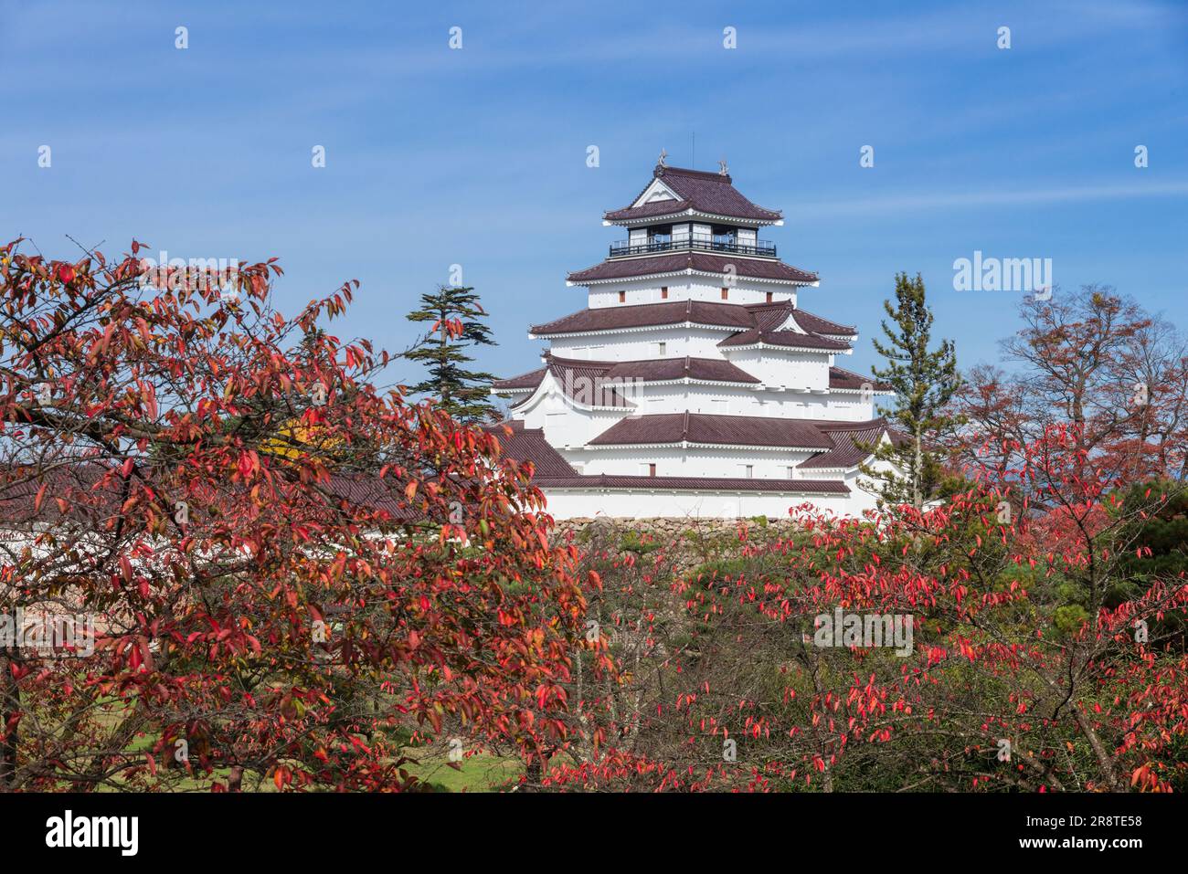 Tsuruga castle in aizuwakamatsu hi-res stock photography and images - Alamy