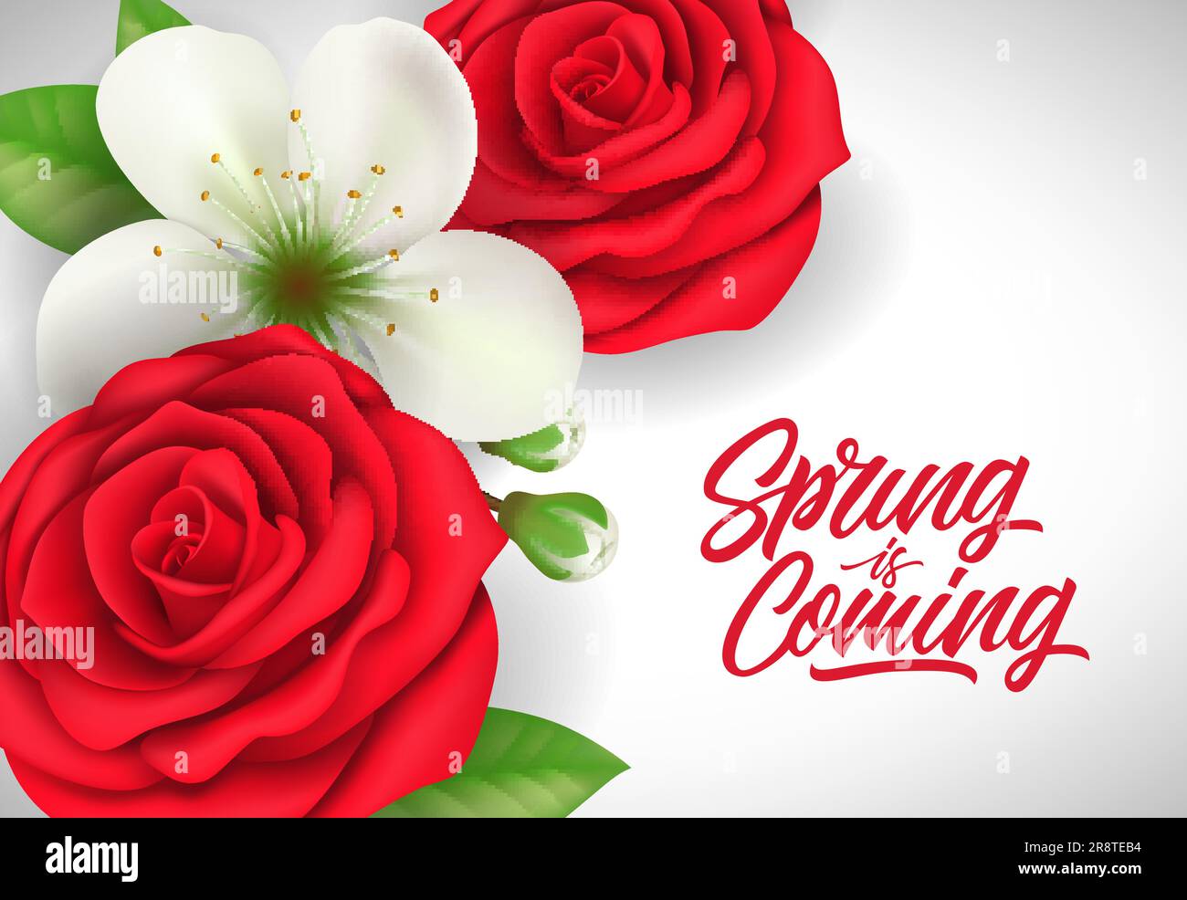 Flowers coming Stock Vector Images - Alamy