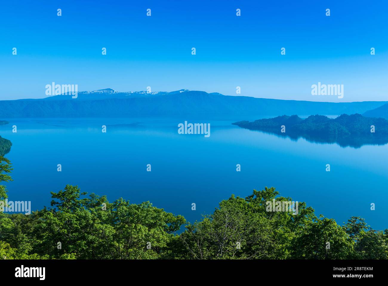 Lake Towada in early summer Stock Photo - Alamy