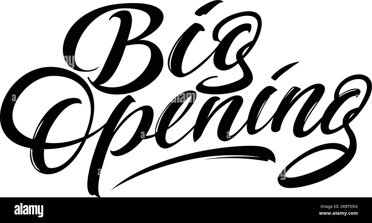 Big opening Stock Vector Images - Alamy