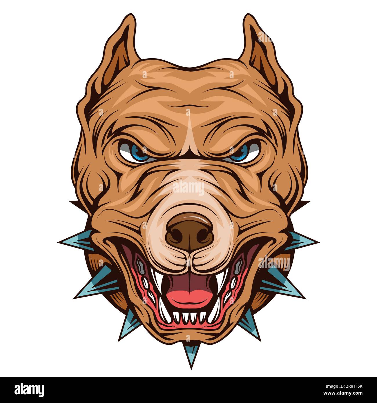 Pitbull Head Vector