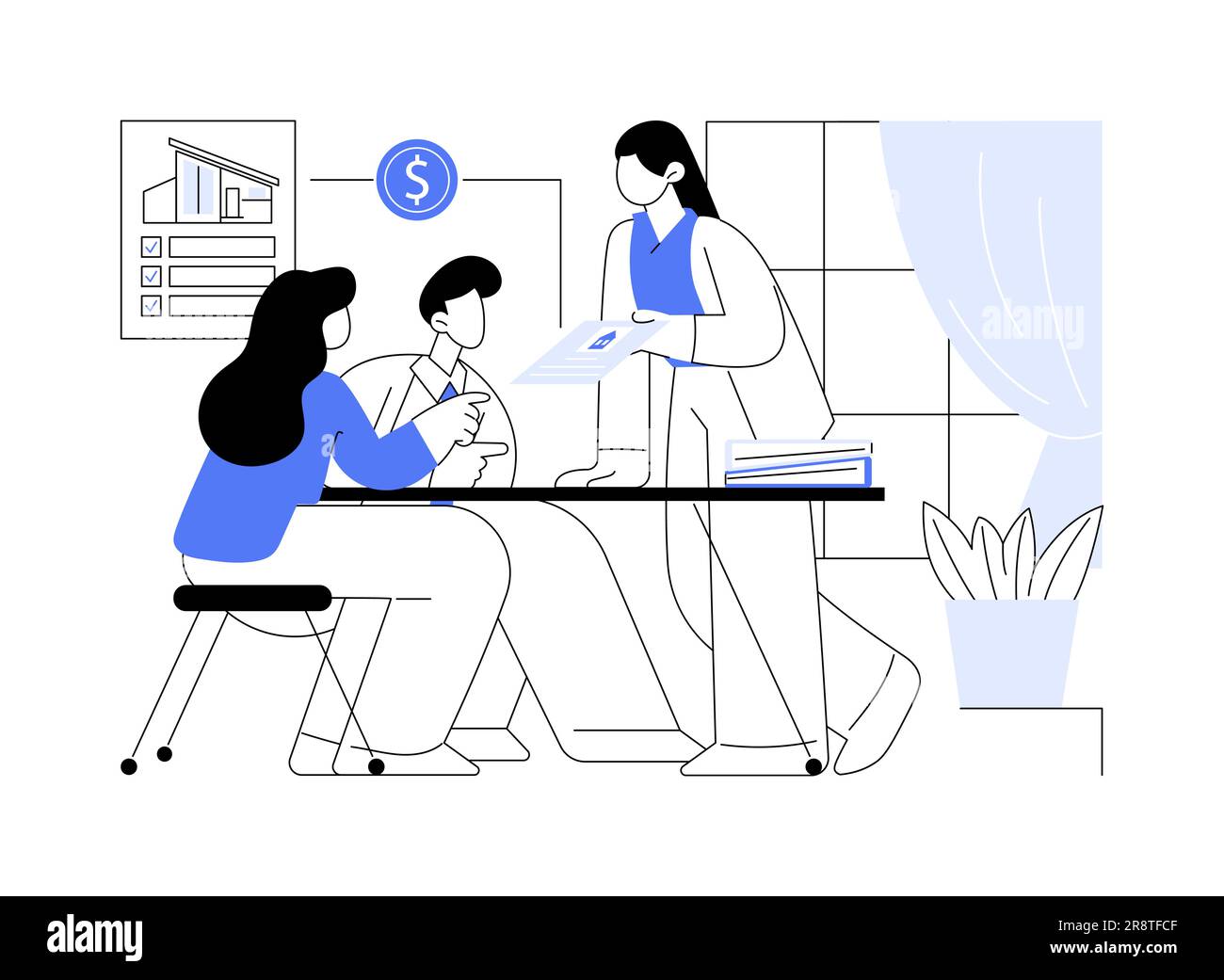 Broker service abstract concept vector illustration Stock Vector Image ...