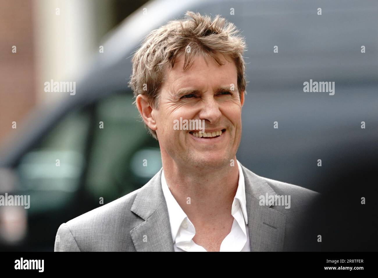 Dr Tristram Hunt, Director of the V&A leaves the Rupert and Lachlan ...