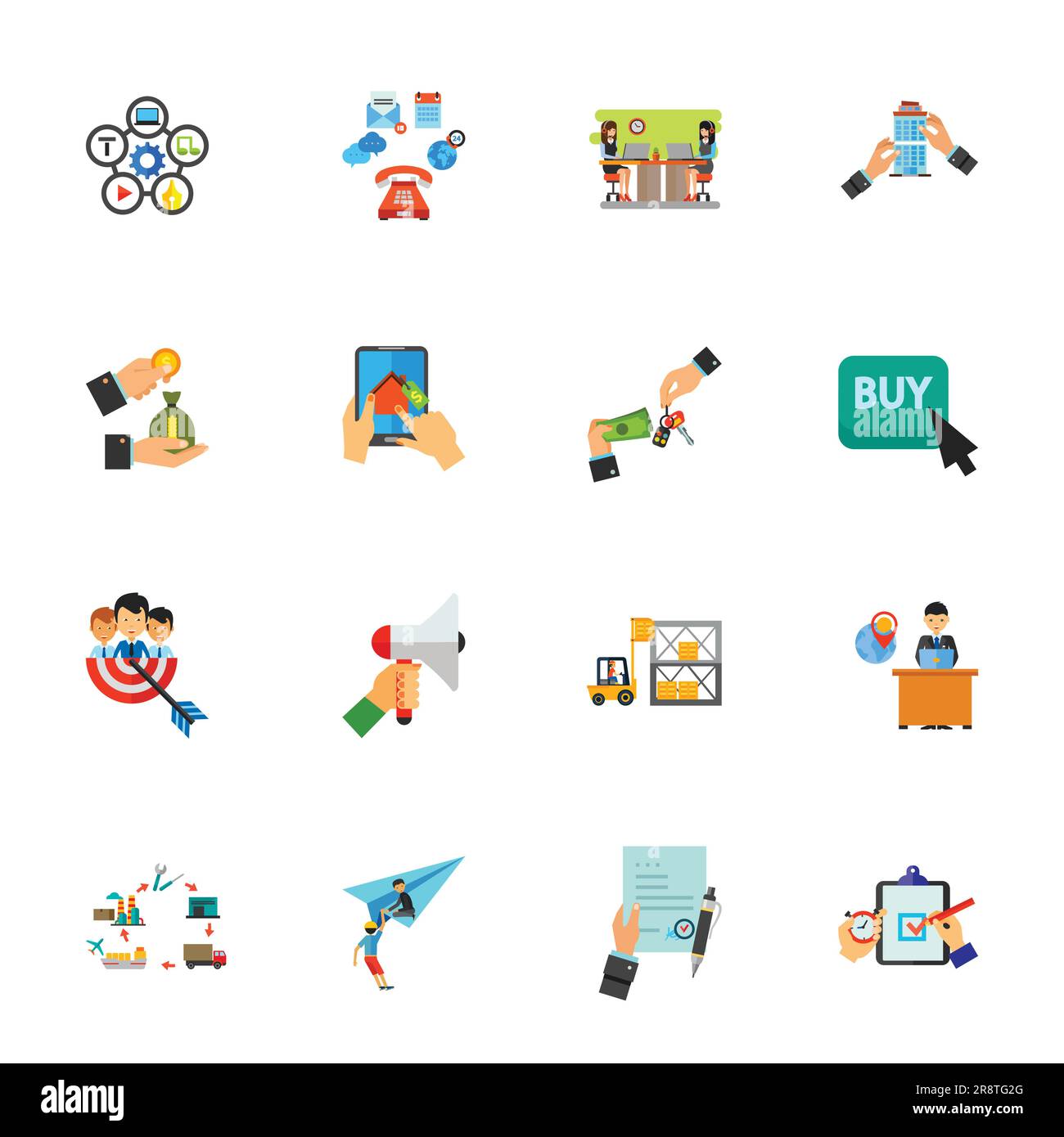 Marketing icon set Stock Vector Image & Art - Alamy