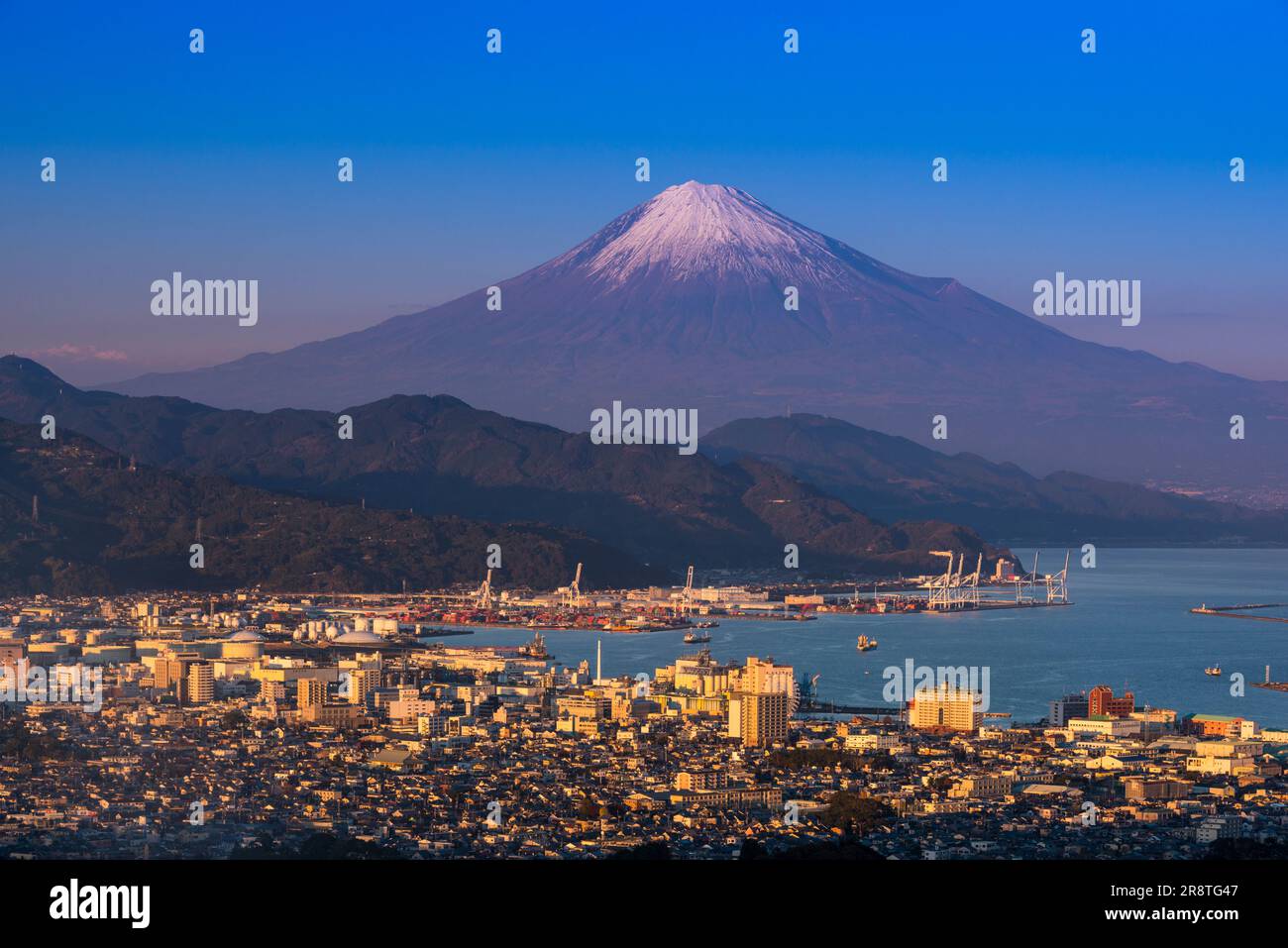 Shimizu city and Mt. Fuji seen from the Nihondaira Stock Photo - Alamy