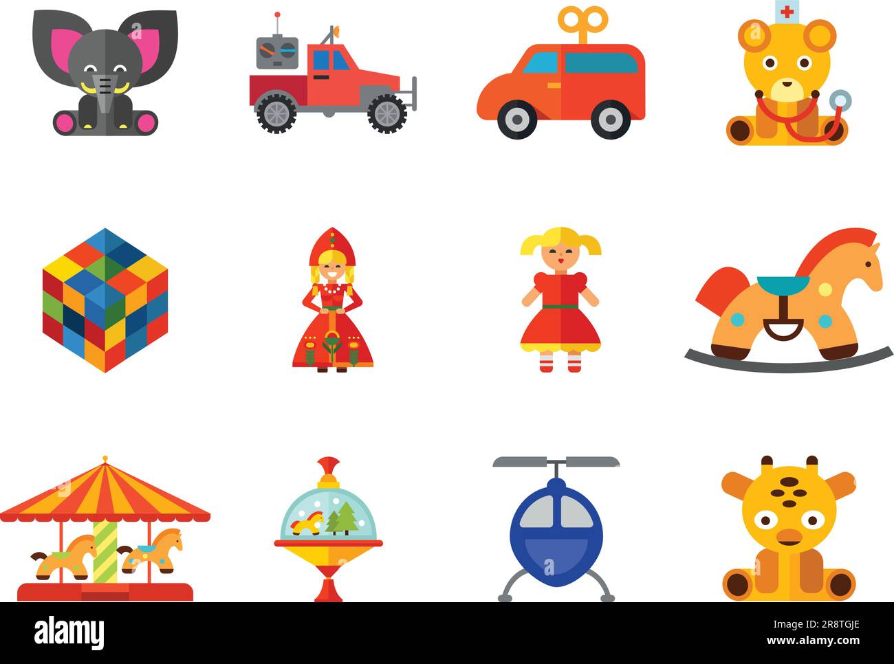 Toys Icons Set Stock Vector Image & Art - Alamy
