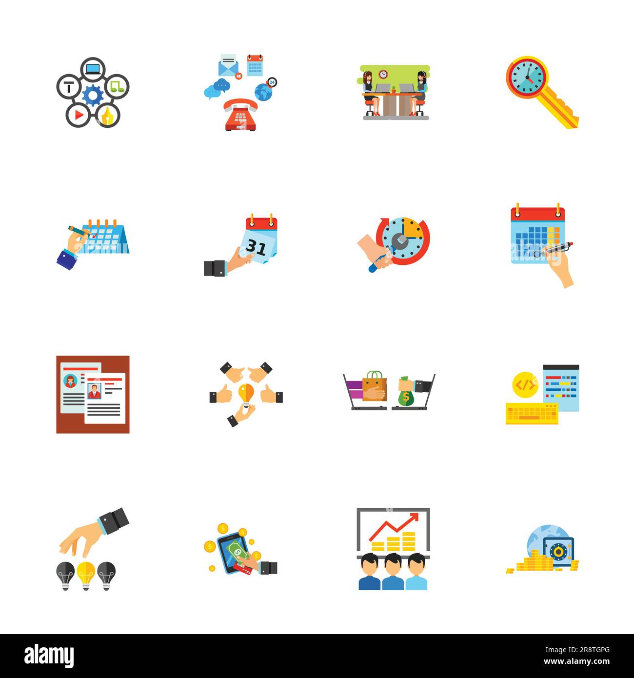 Service icon set Stock Vector Image & Art - Alamy