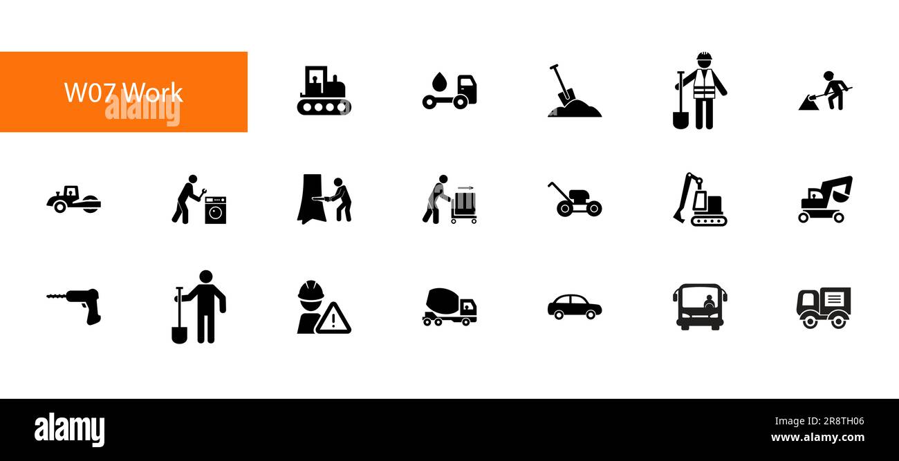 Work icon set Stock Vector Image & Art - Alamy