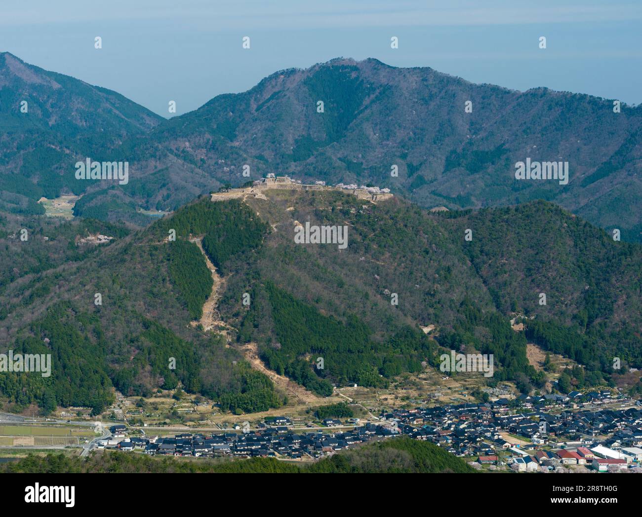 the ruins of Takeda Castle called Castle in the Sky Stock Photo - Alamy