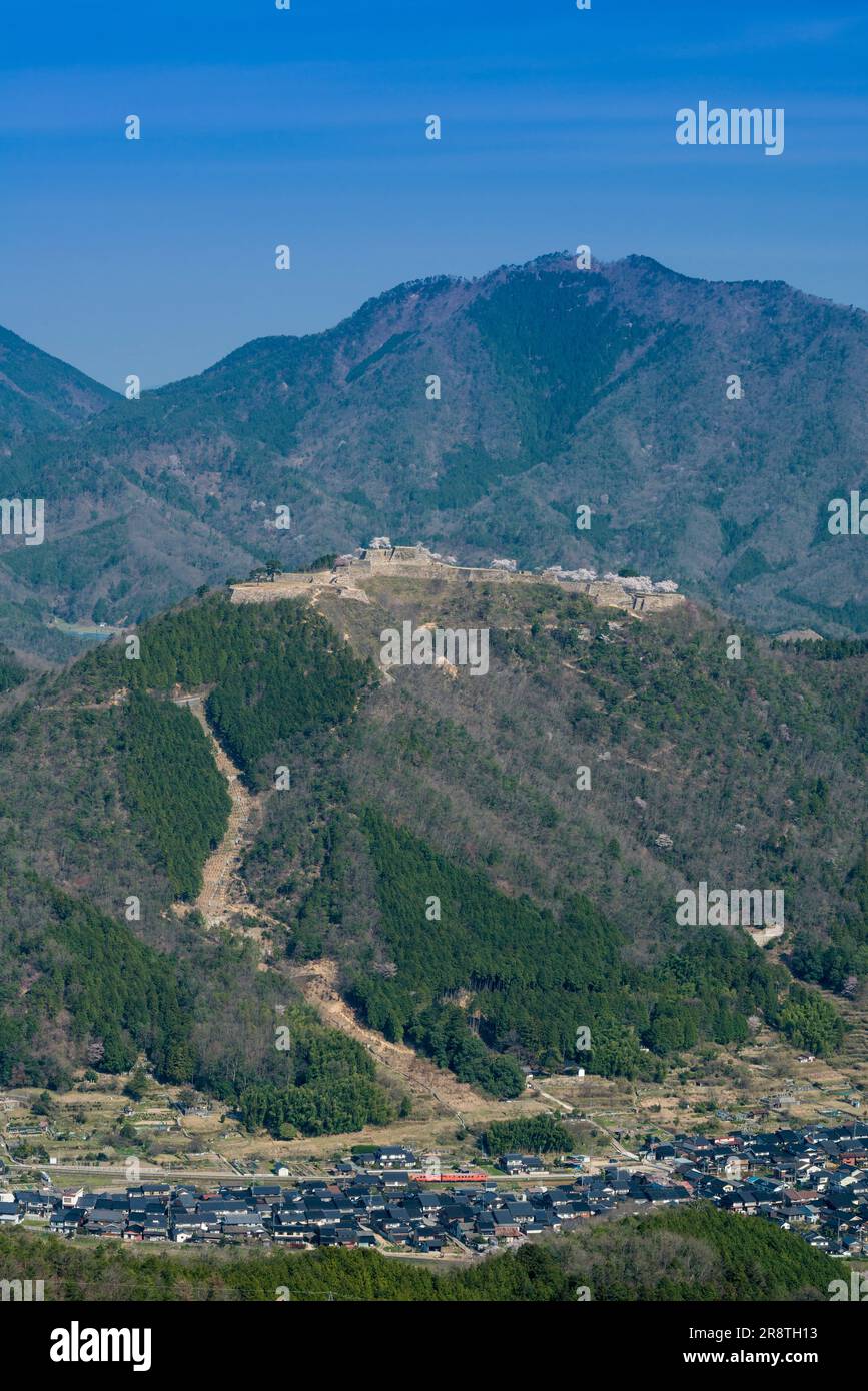 the ruins of Takeda Castle called Castle in the Sky Stock Photo - Alamy