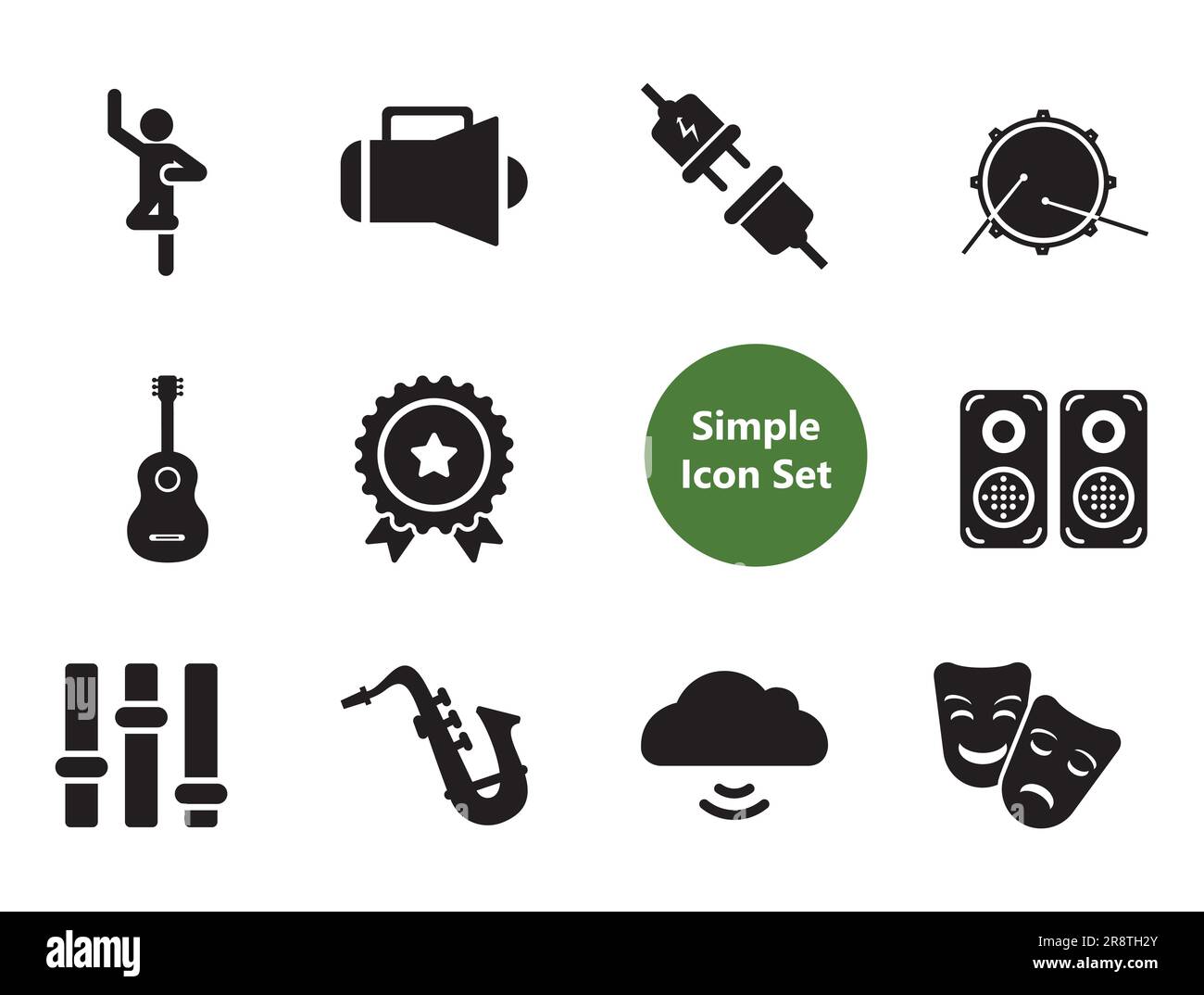 Music Icons Set Stock Vector Image & Art - Alamy