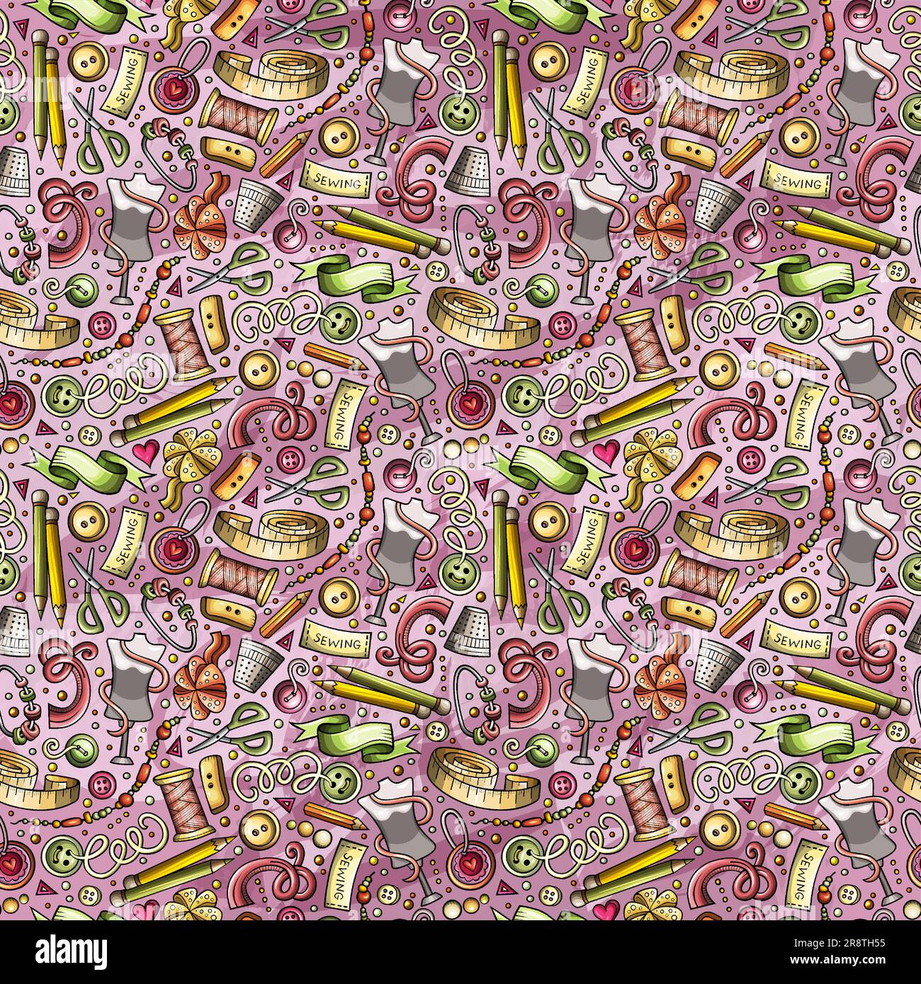 Handmade doodles seamless pattern Stock Vector Image & Art - Alamy