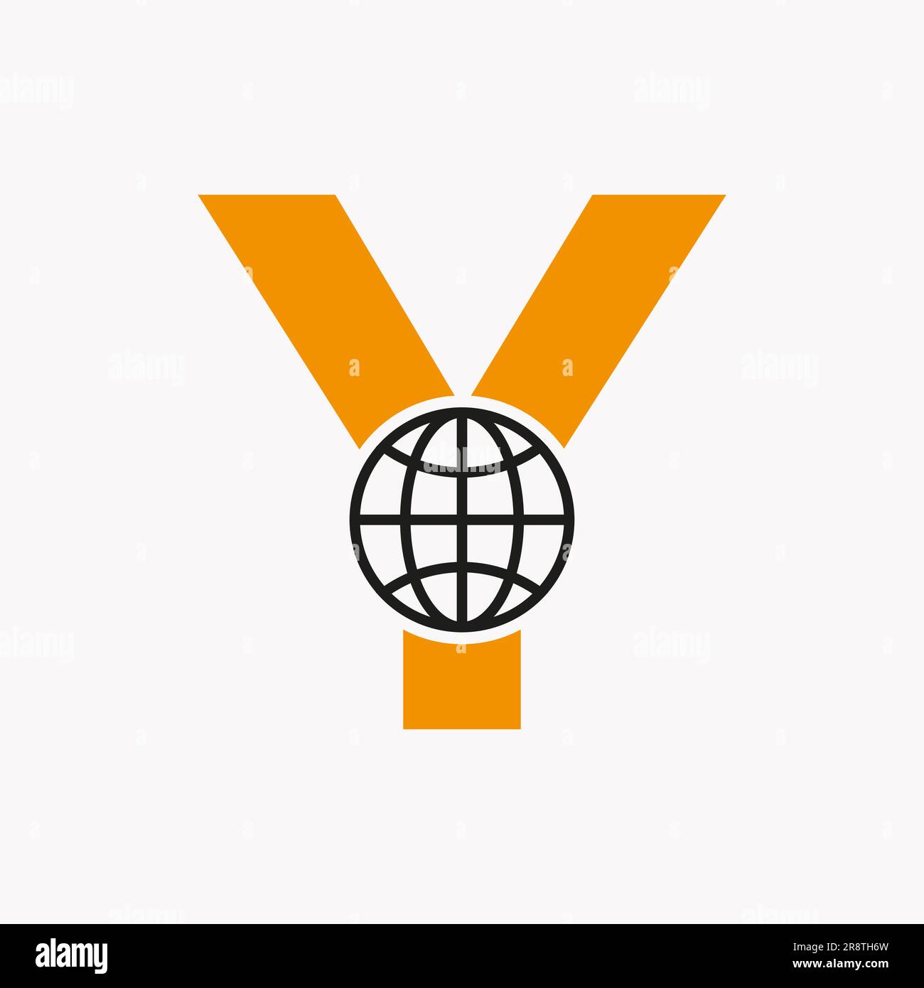 Letter Y Global Logo Design. Global Logotype Symbol Vector Template ...