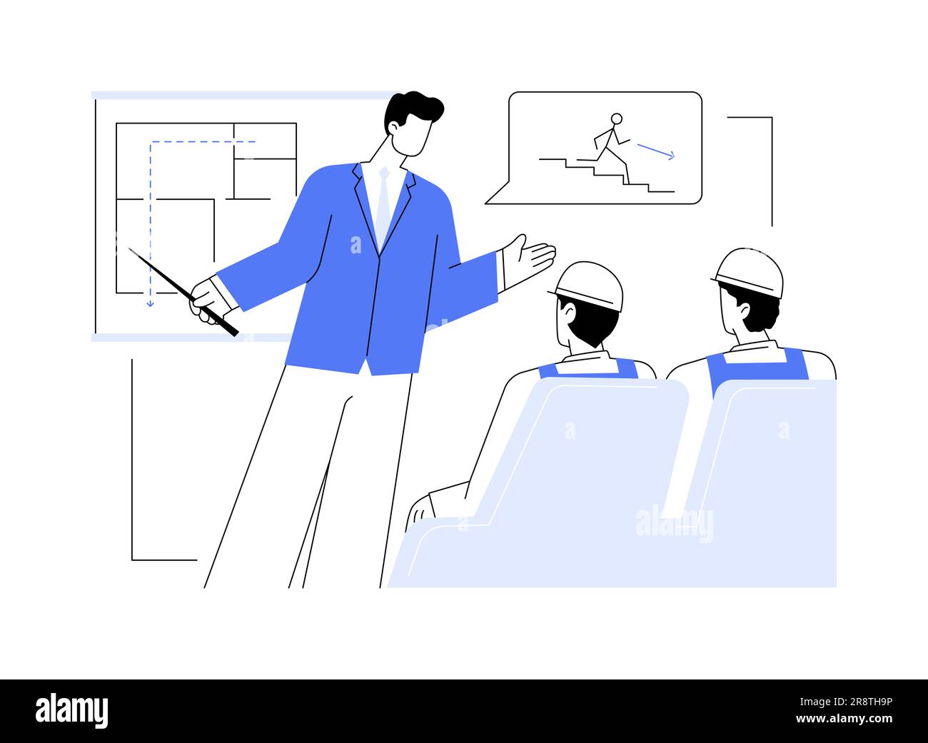 Occupational safety training abstract concept vector illustration Stock ...