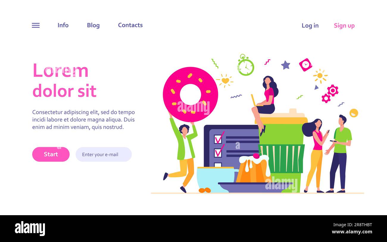 Enjoying the experience Stock Vector Images - Alamy