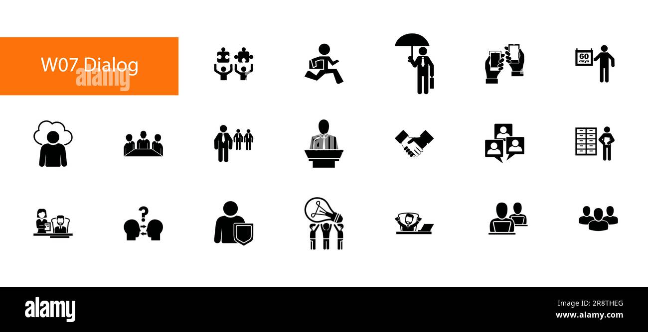 Management icon set Stock Vector Image & Art - Alamy