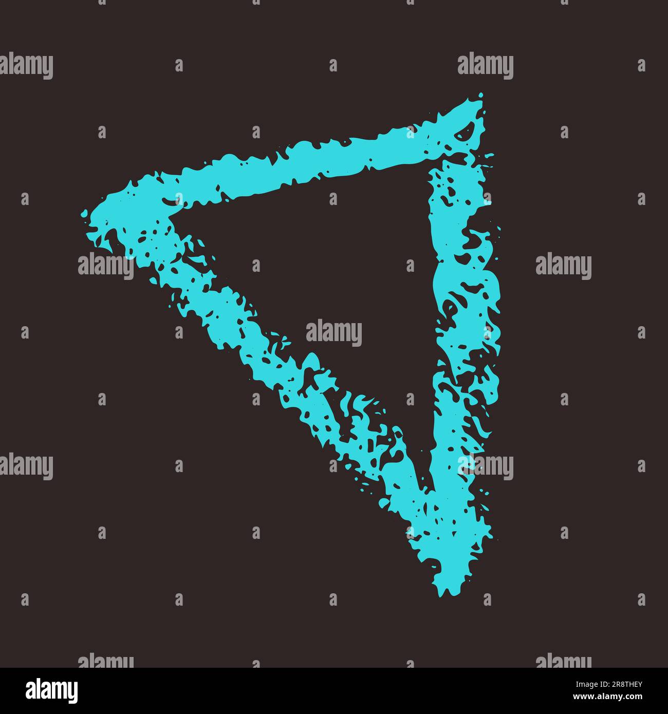 Simple triangle drawn with crayons Stock Vector Image & Art - Alamy