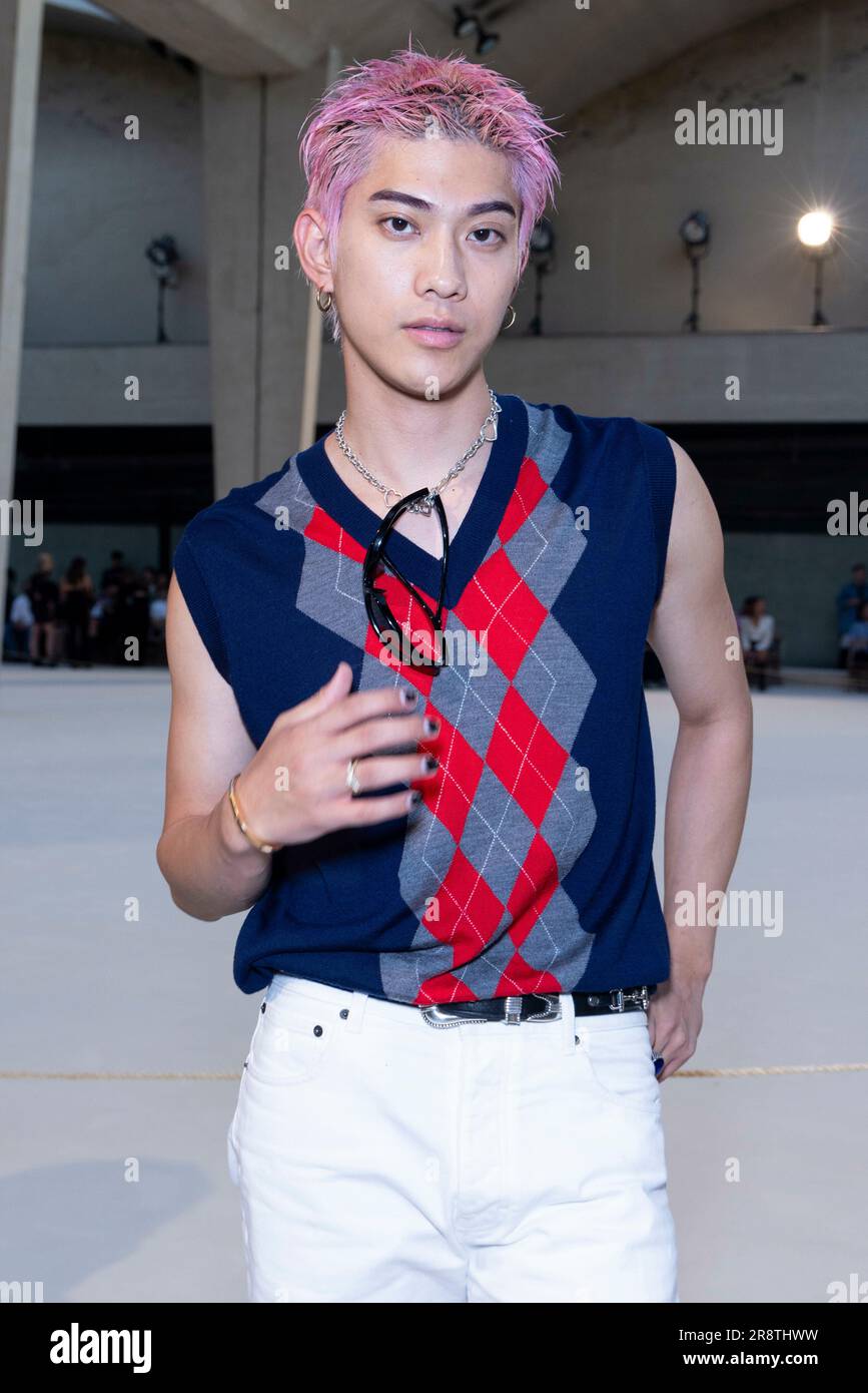 Paris, Frankreich. 22nd June, 2023. Yamato attends AMI Alexandre Mattiussi Spring Summer 2024 ...