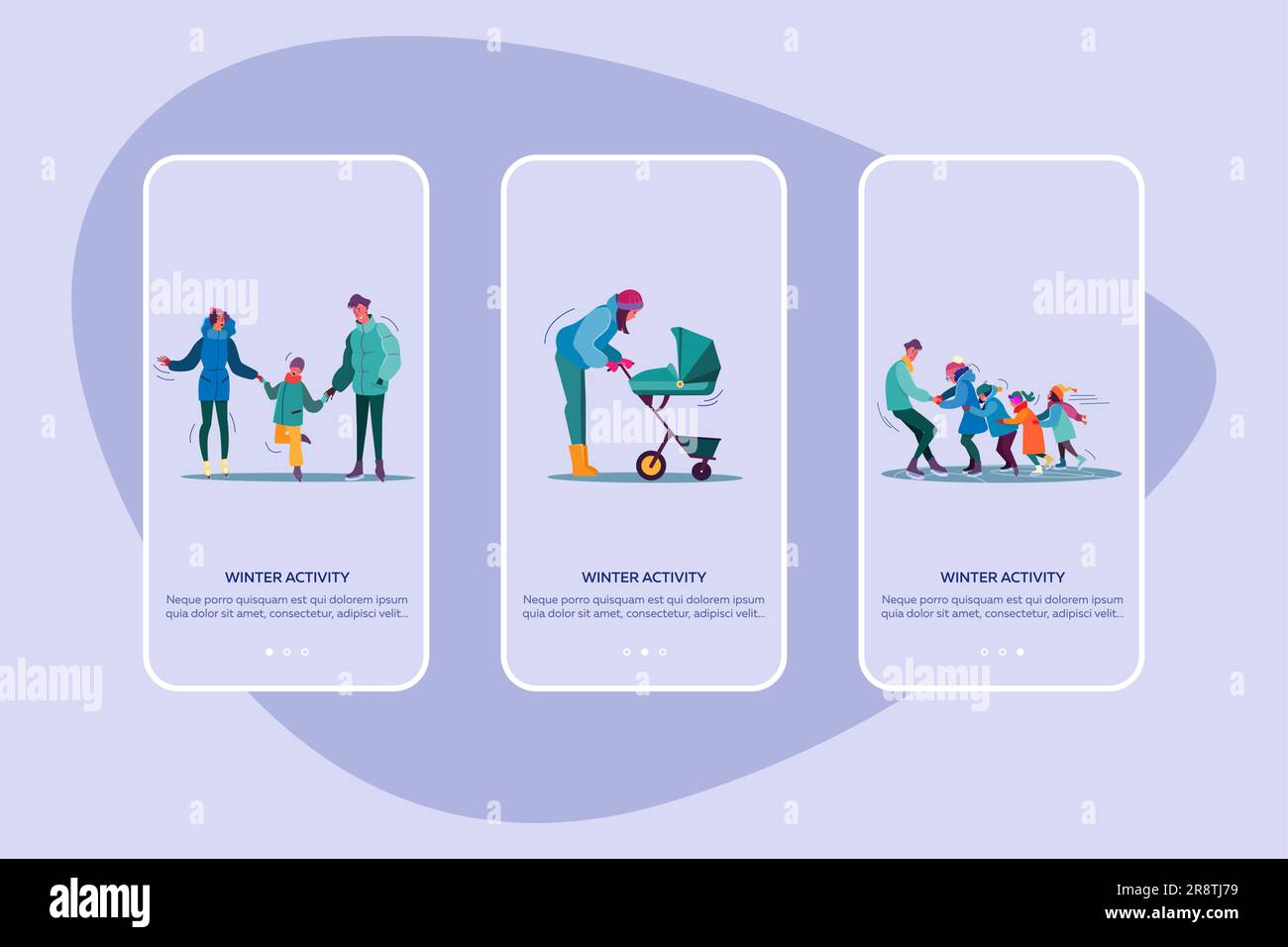 Winter activity set Stock Vector Image & Art - Alamy