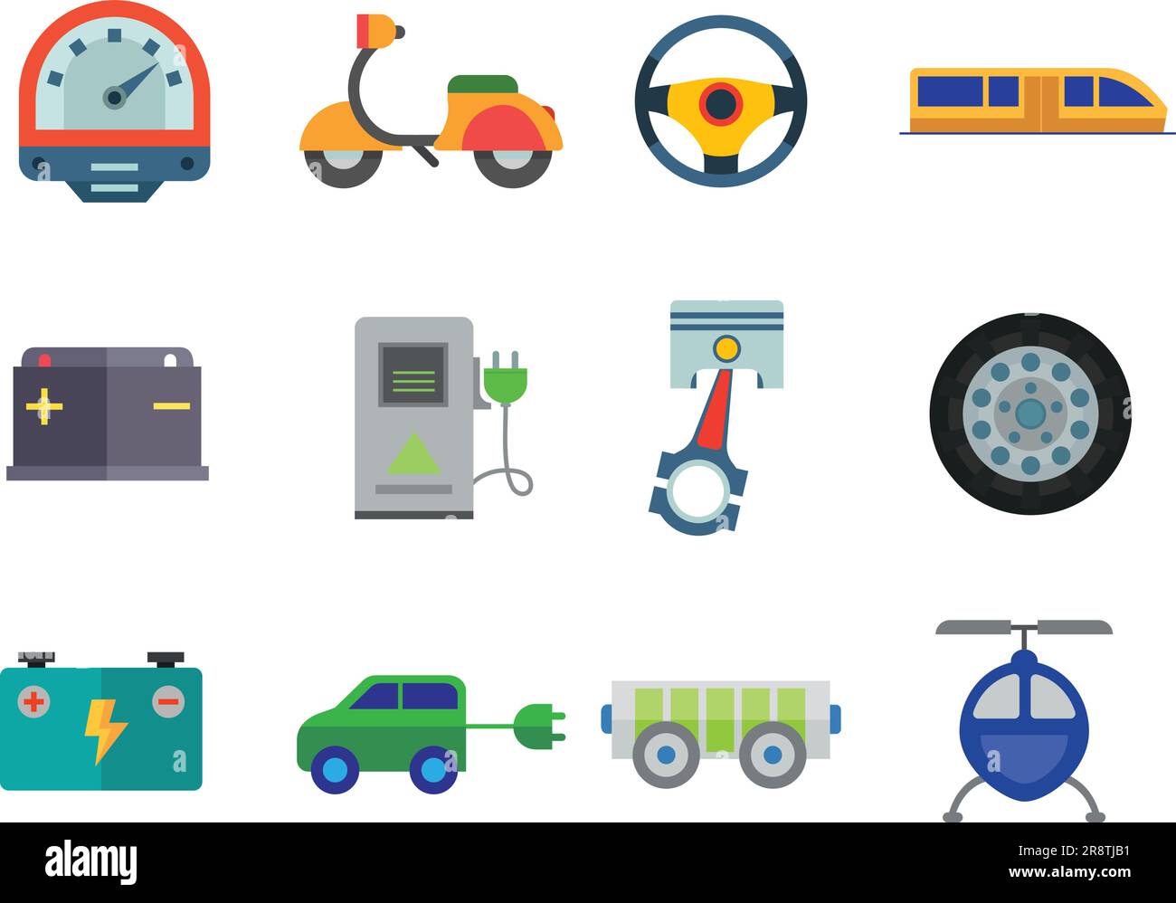 Vehicle Icons Set Stock Vector Image & Art - Alamy
