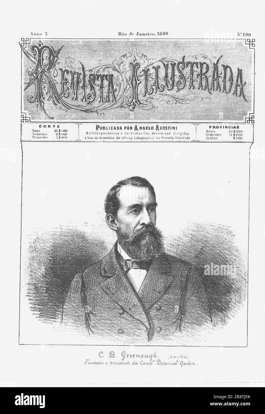 Cover of the Revista Illustrada. Literary, artistic and, mainly ...