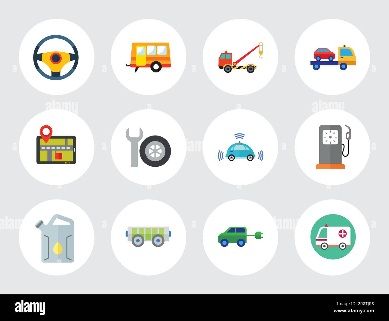 Car Icon Set Stock Vector Image & Art - Alamy