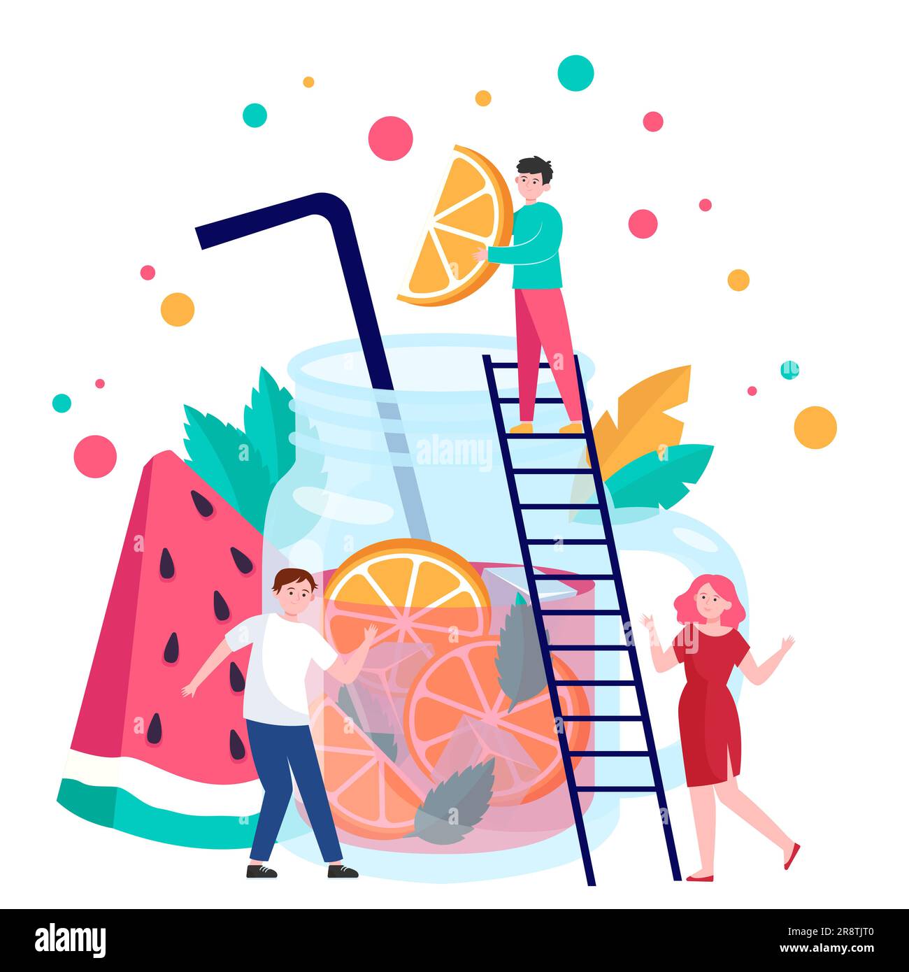 People make lemonade Stock Vector Images - Alamy