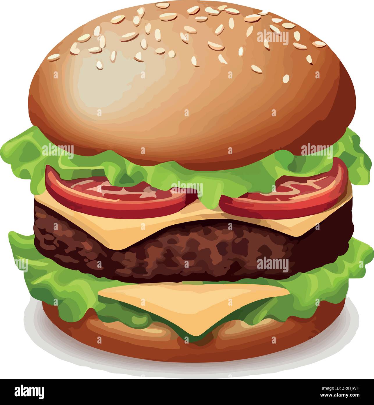 Hamburguer logo Stock Vector Images - Alamy