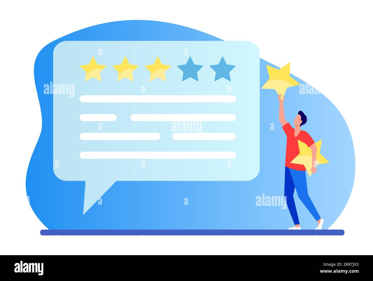 Online survey concept landing Cut Out Stock Images & Pictures - Alamy