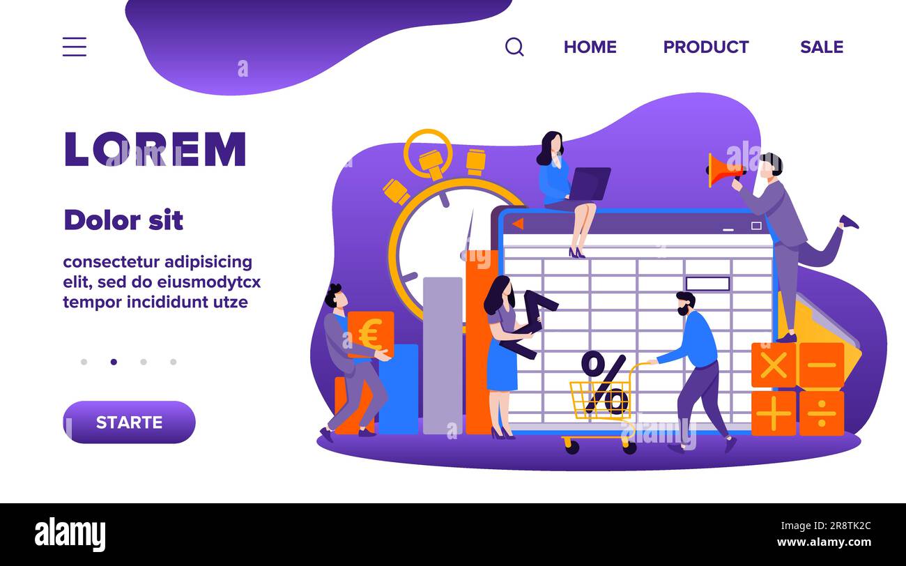 Accounting app vector illustration Stock Vector Image & Art - Alamy