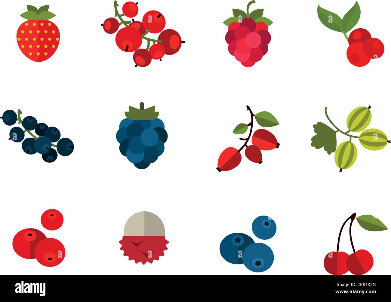 Berry Icon Set Stock Vector Image & Art - Alamy