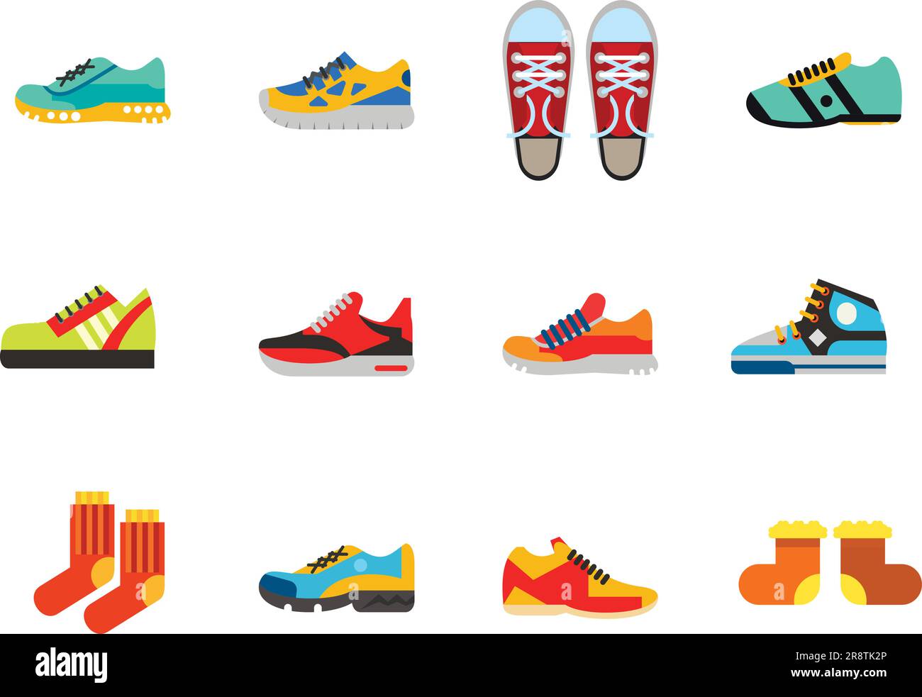 Shoes Icon Set Stock Vector Image & Art - Alamy