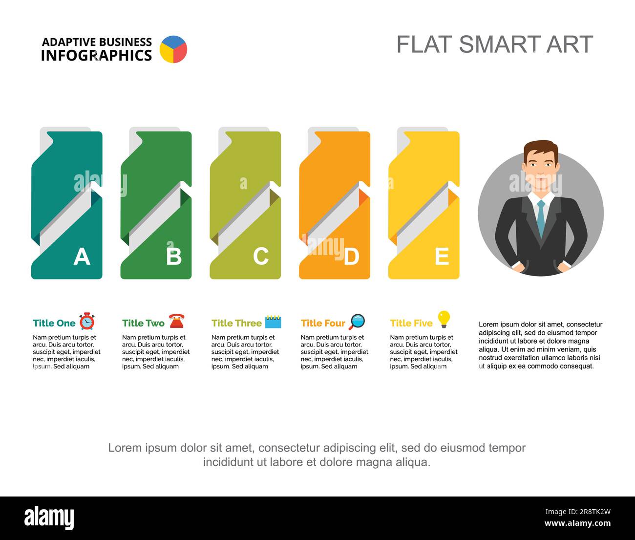 Five Points Strategy Slide Template Stock Vector Image & Art - Alamy