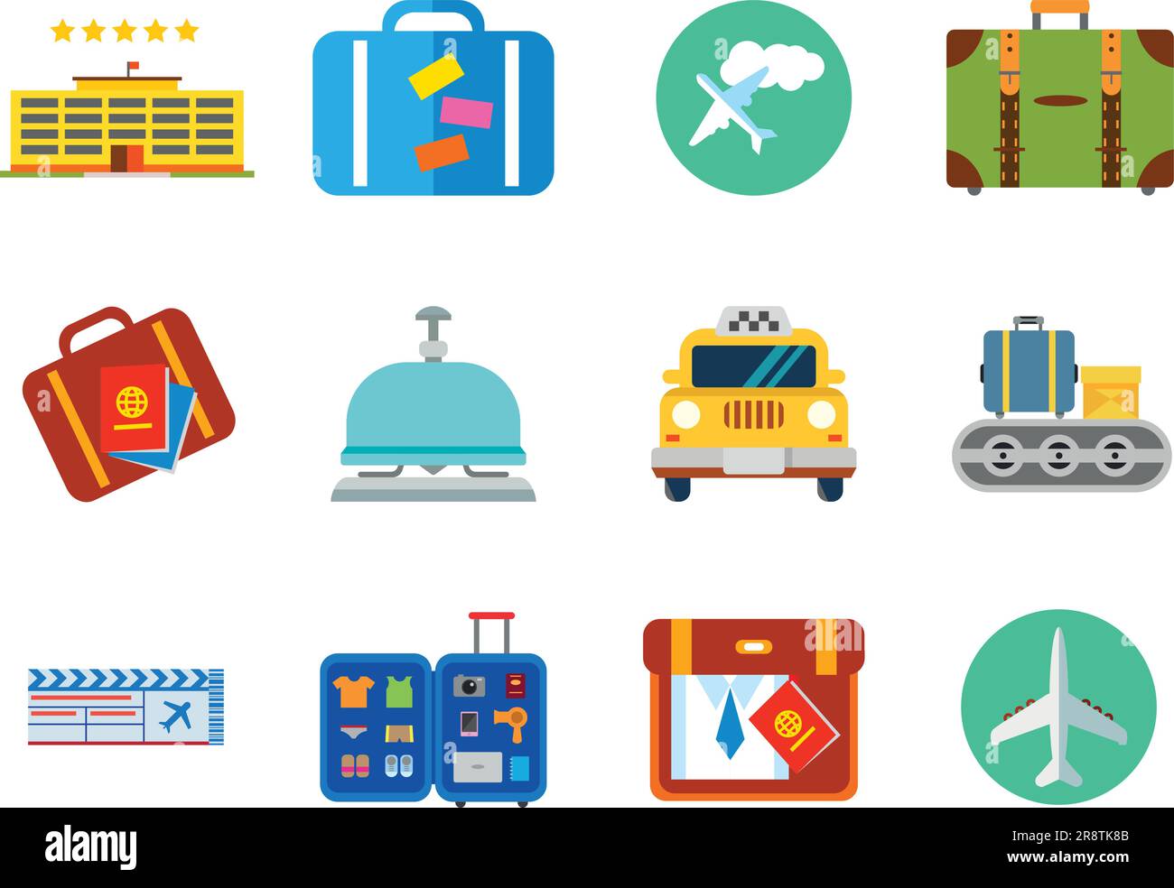 Travel Icons Set Stock Vector Image & Art - Alamy