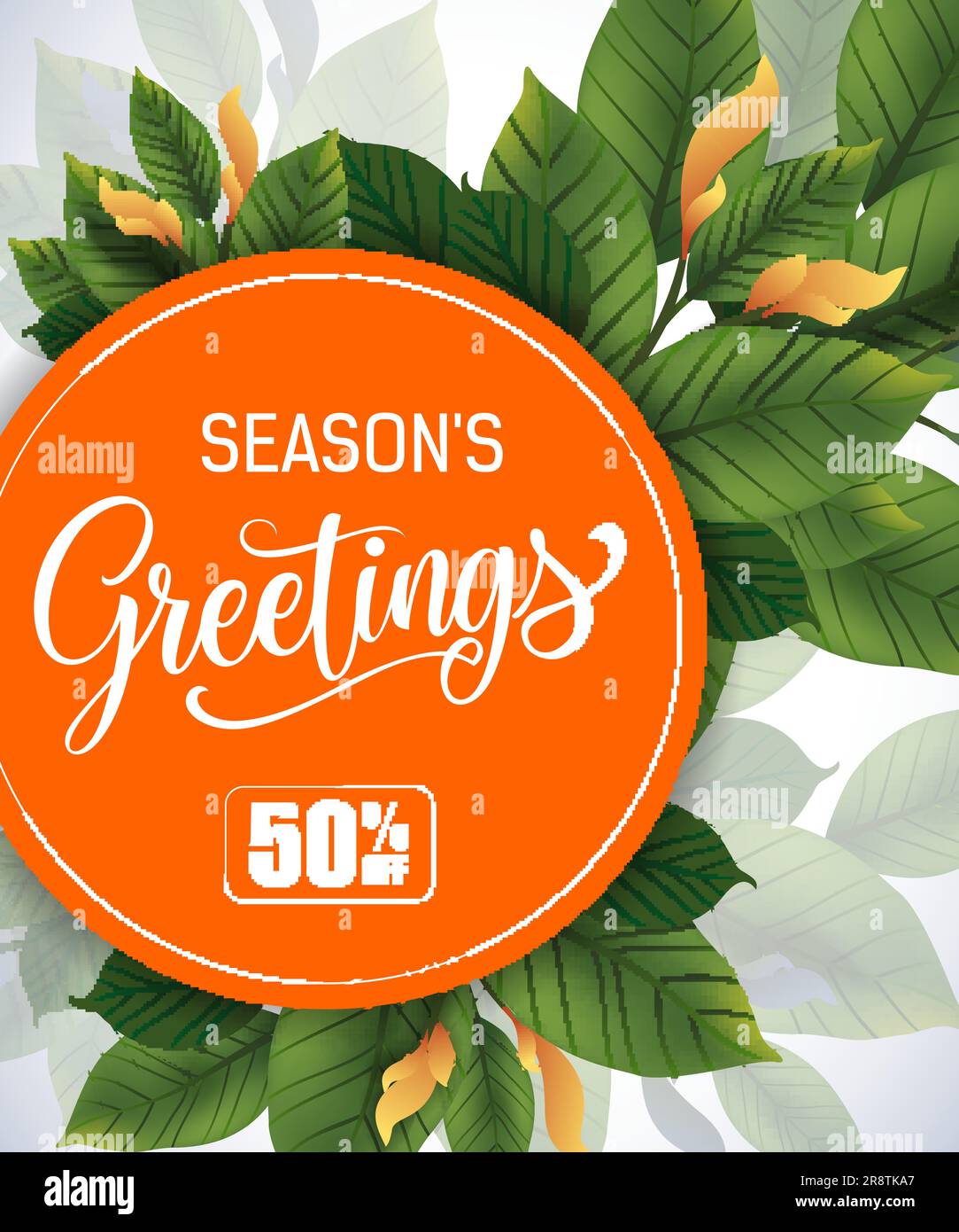 Seasons greetings lettering Stock Vector Image & Art - Alamy