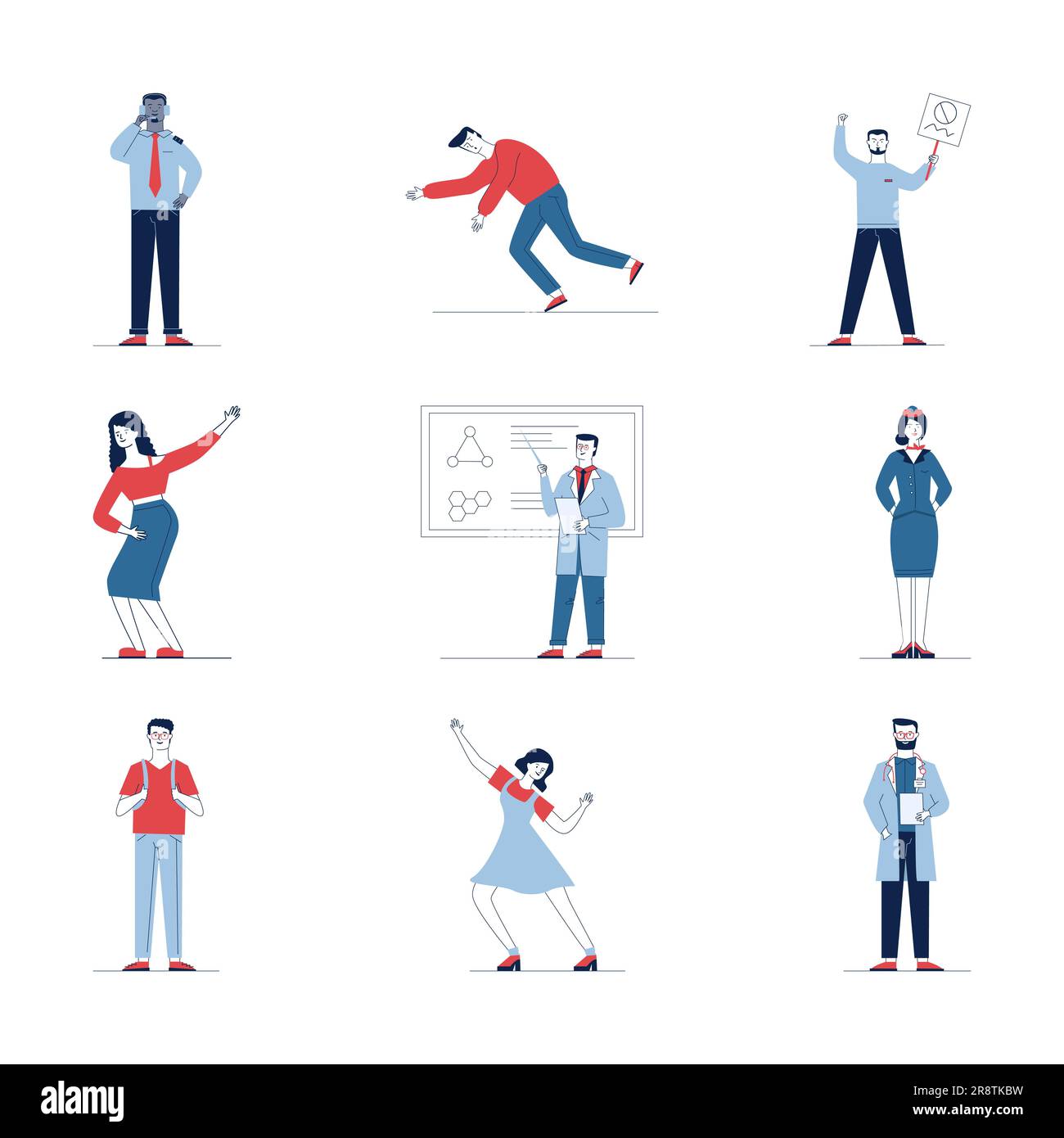 Big set of diverse cartoon people Stock Vector Image & Art - Alamy