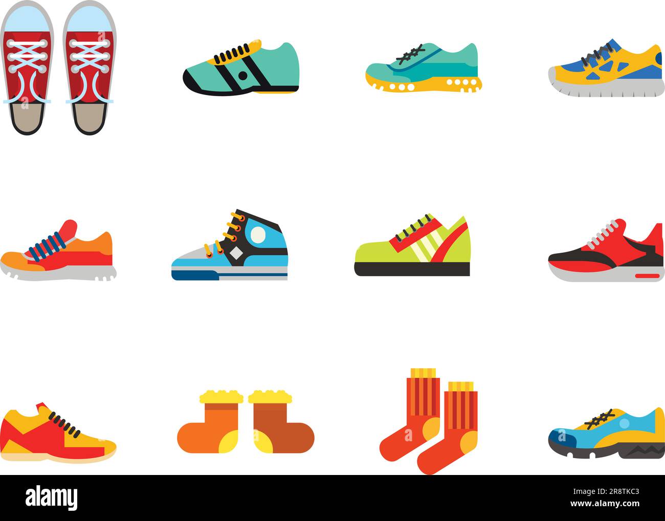 Shoes Icon Set Stock Vector Image & Art - Alamy