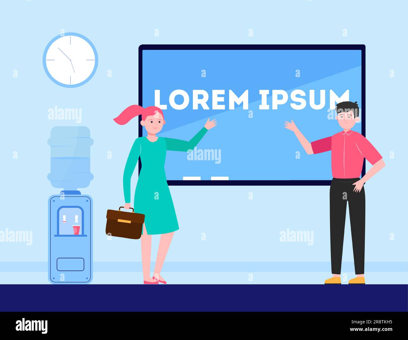 Managers presenting report Stock Vector Image & Art - Alamy