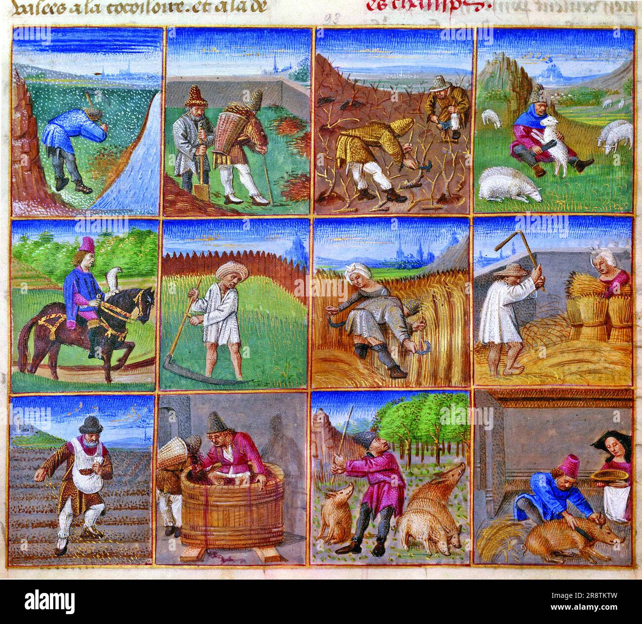 Medieval farmer painting hi-res stock photography and images - Alamy