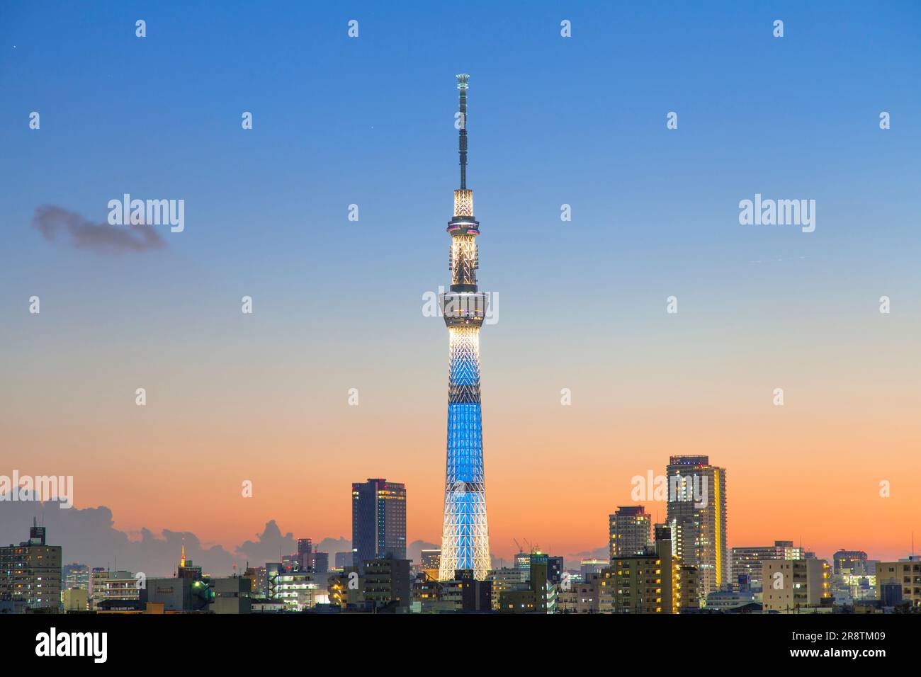 Tokyo Sky Tree at sunset Stock Photo - Alamy