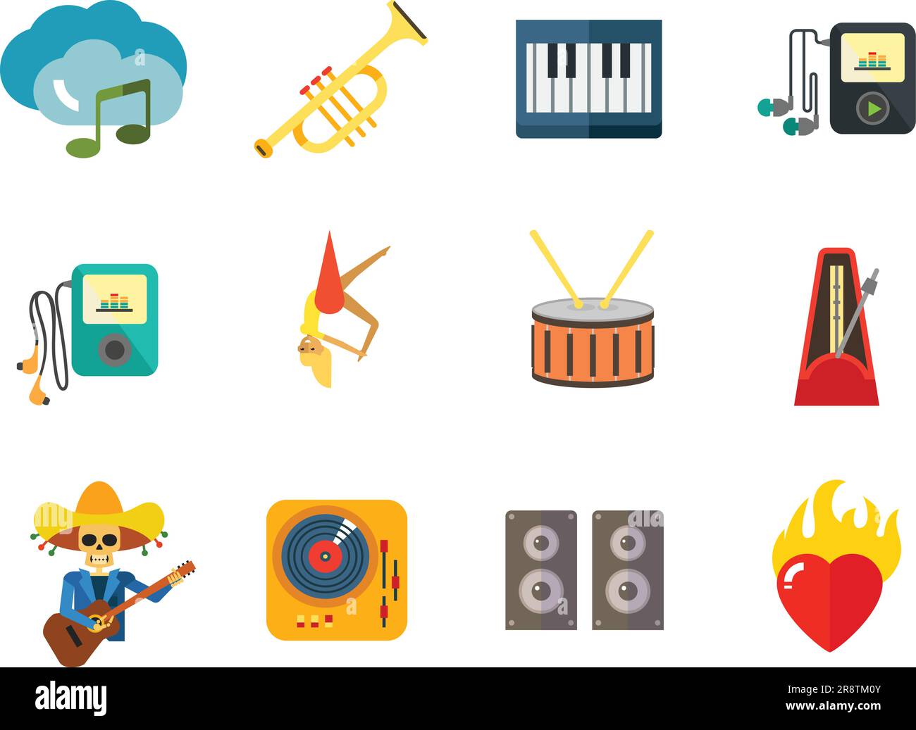 Music Icon Set Stock Vector Image & Art - Alamy