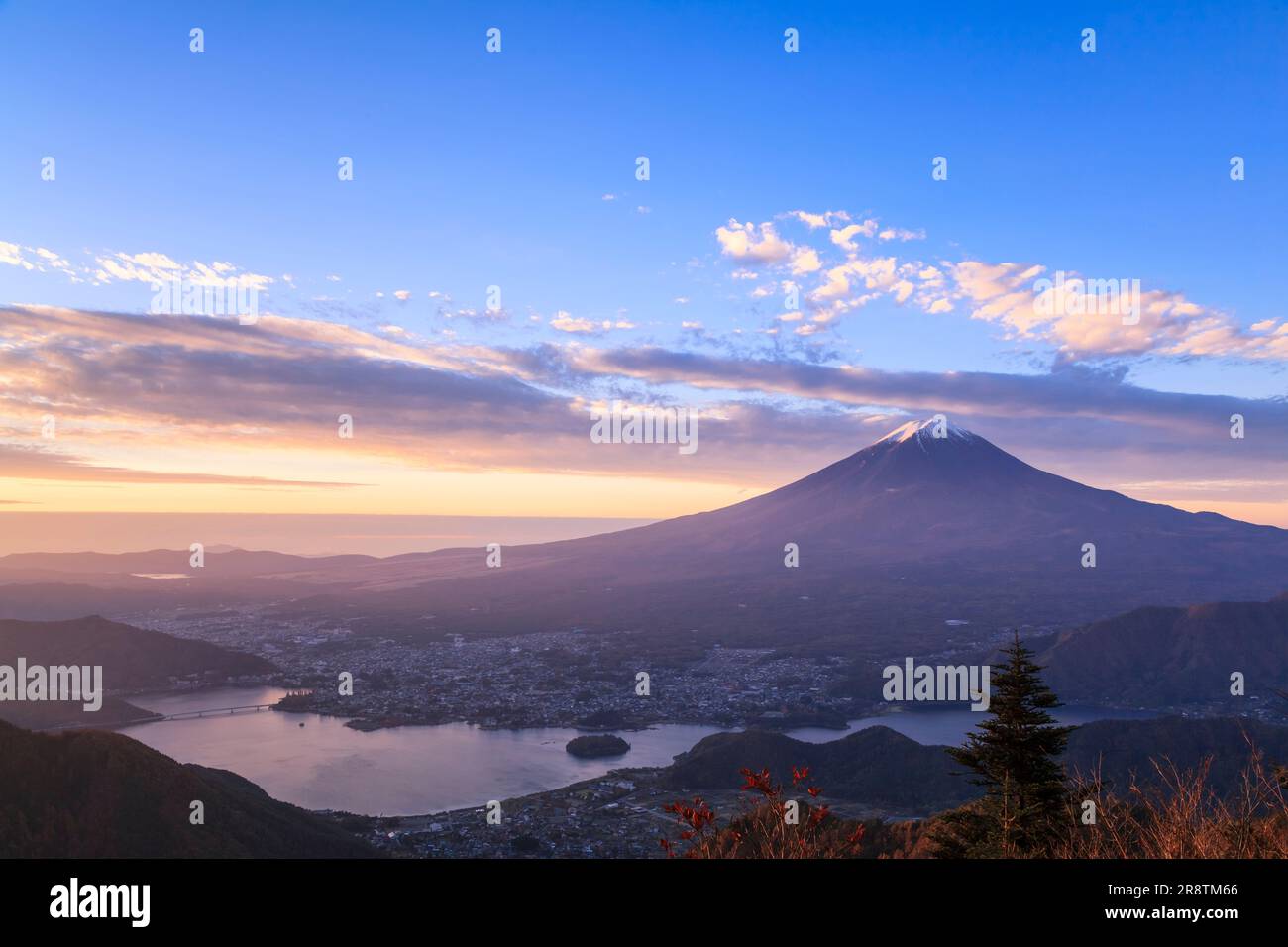 Fuji at Dawn from Shindo Pass Stock Photo - Alamy