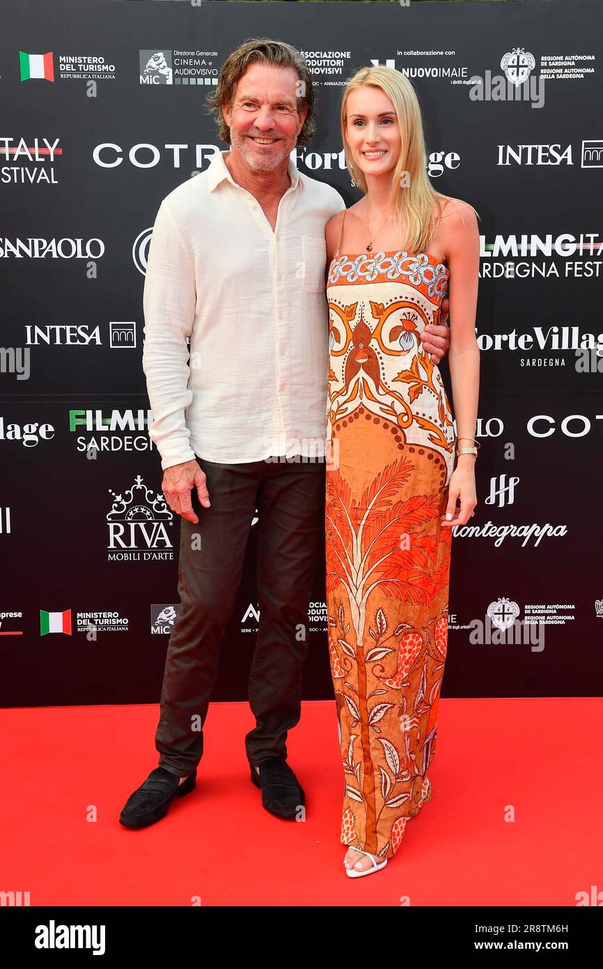 Chaff, Italy. 22nd June, 2023. Pula : Filming Italy Sardinia Festival ...