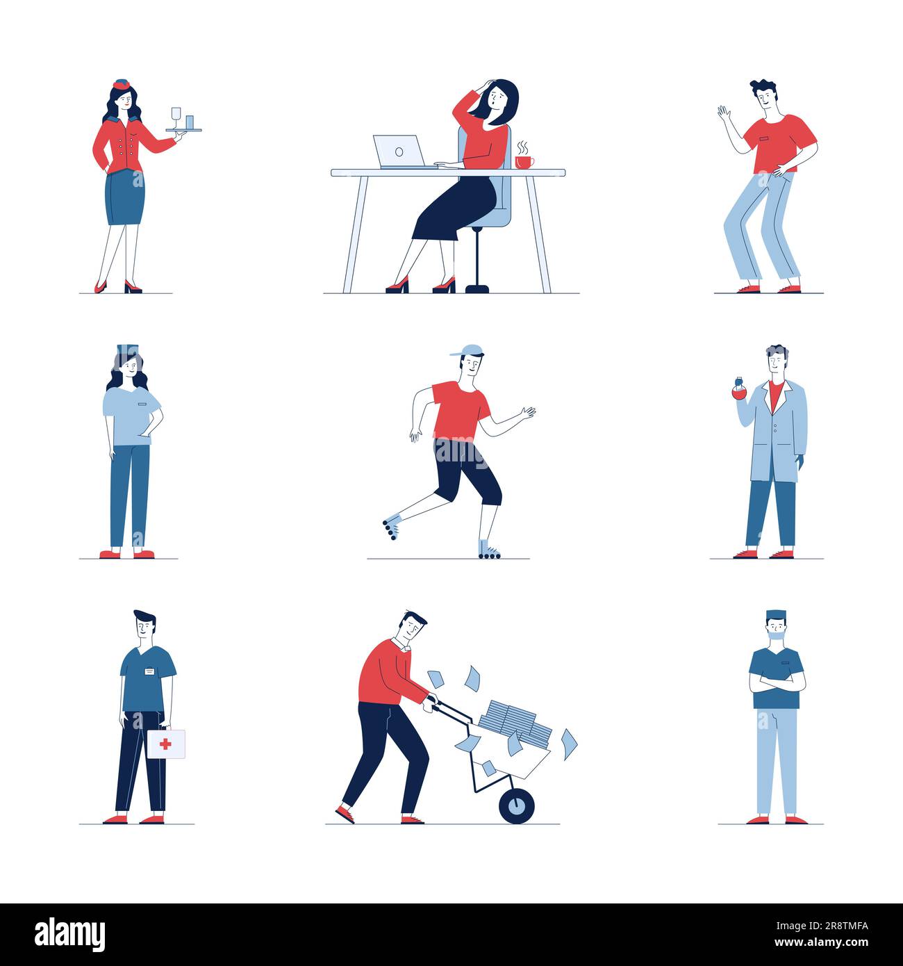 Glass presentation people in Stock Vector Images - Alamy